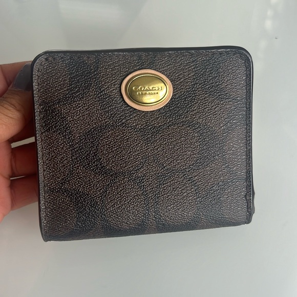 Coach | Bags | Coach Peyton Signature Small Bifold Wallet | Poshmark